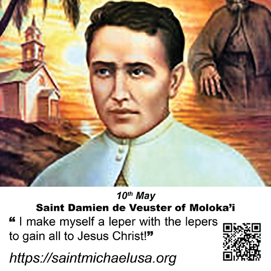 Saint Damien de Veuster of Moloka’i – 10th May - Saint Michael Center