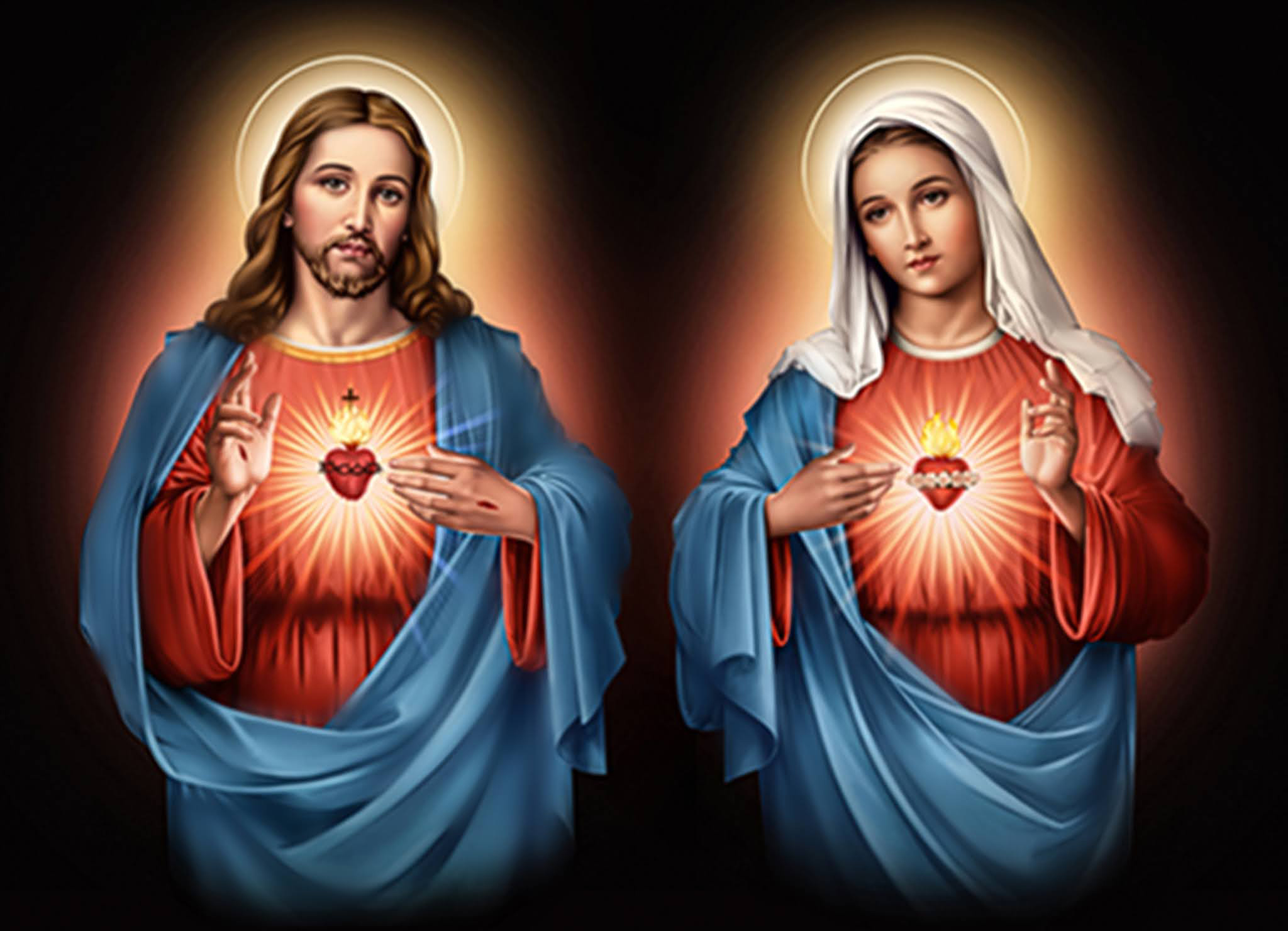 Two Hearts Of Jesus And Mary Images