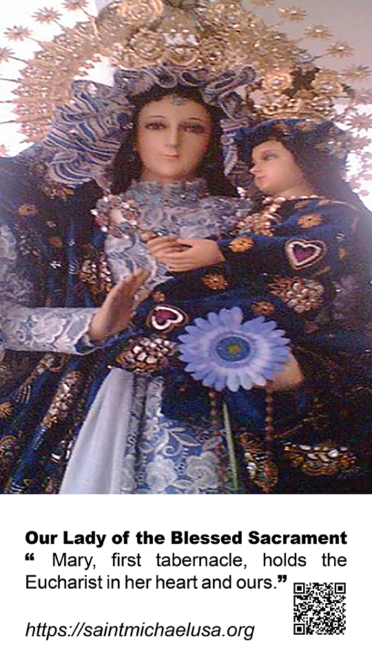 Our Lady of the Blessed Sacrament – 13th May - Saint Michael Center