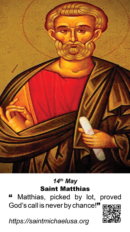 St Matthias -14th May - Saint Michael Center
