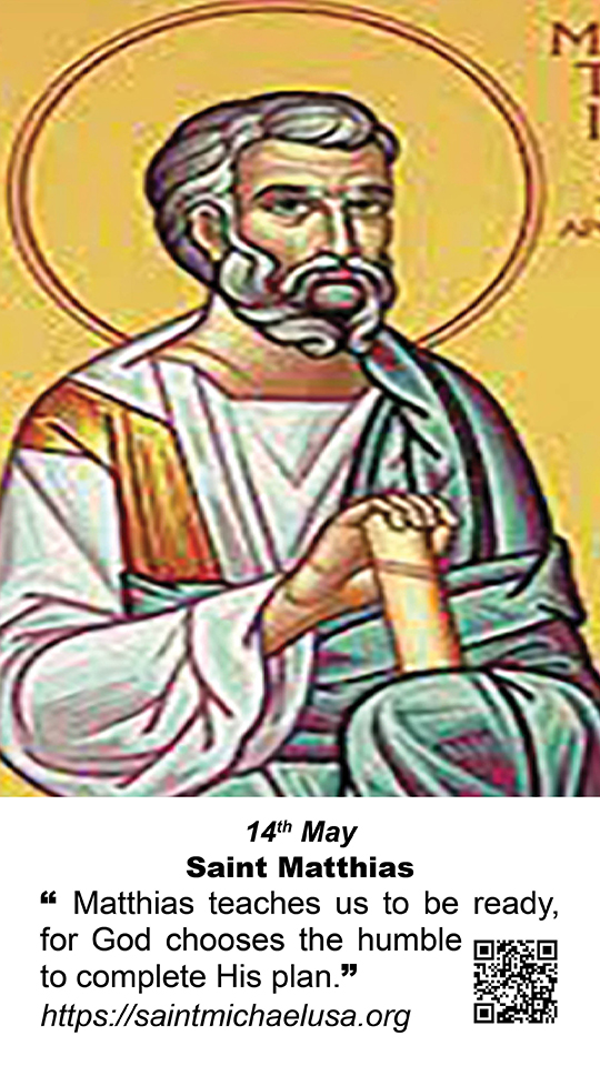 St Matthias -14th May - Saint Michael Center