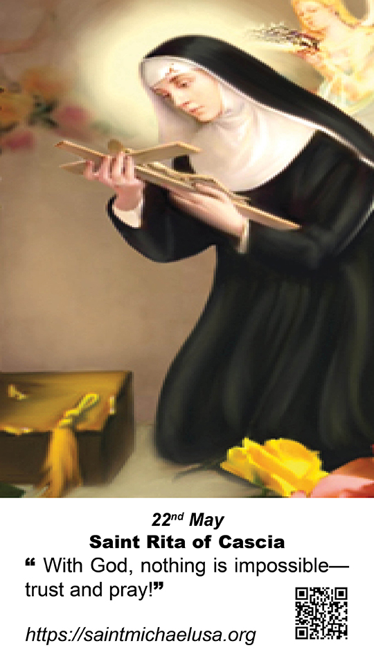 Saint Rita of Cascia – 22nd May - Saint Michael Center