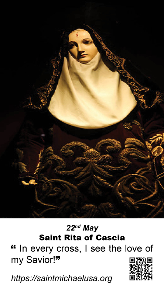 Saint Rita of Cascia – 22nd May - Saint Michael Center