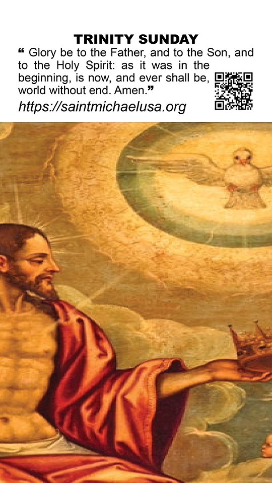 Most Holy Trinity Sunday -May 31st 2026 - Saint Michael Center