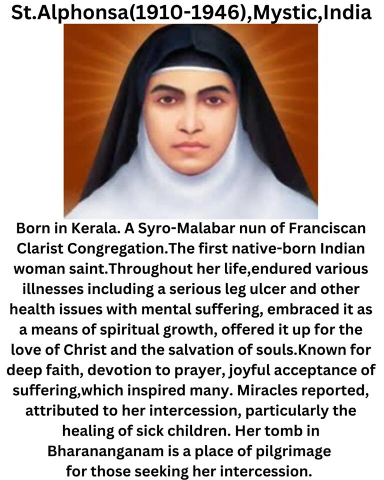 Saint Alphonsa of the Immaculate Conception – 28th July - Saint Michael ...