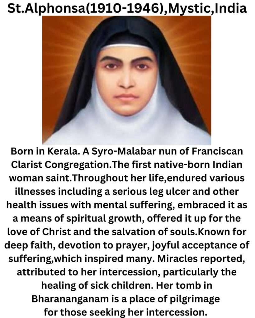 Saint Alphonsa of the Immaculate Conception – 28th July - Saint Michael ...