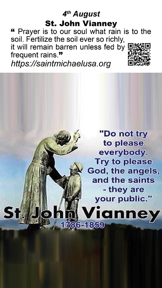 St John Vianney– 4th August - Saint Michael Center