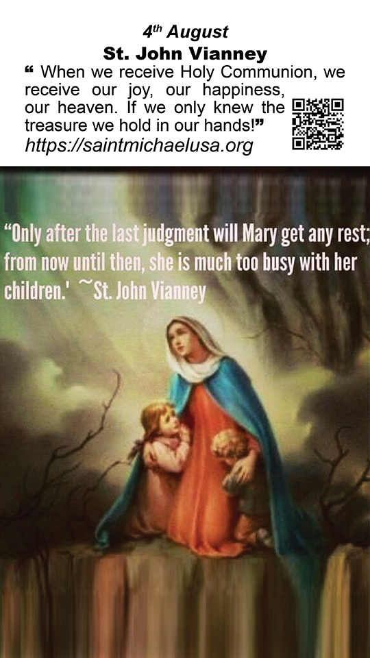 St John Vianney– 4th August - Saint Michael Center