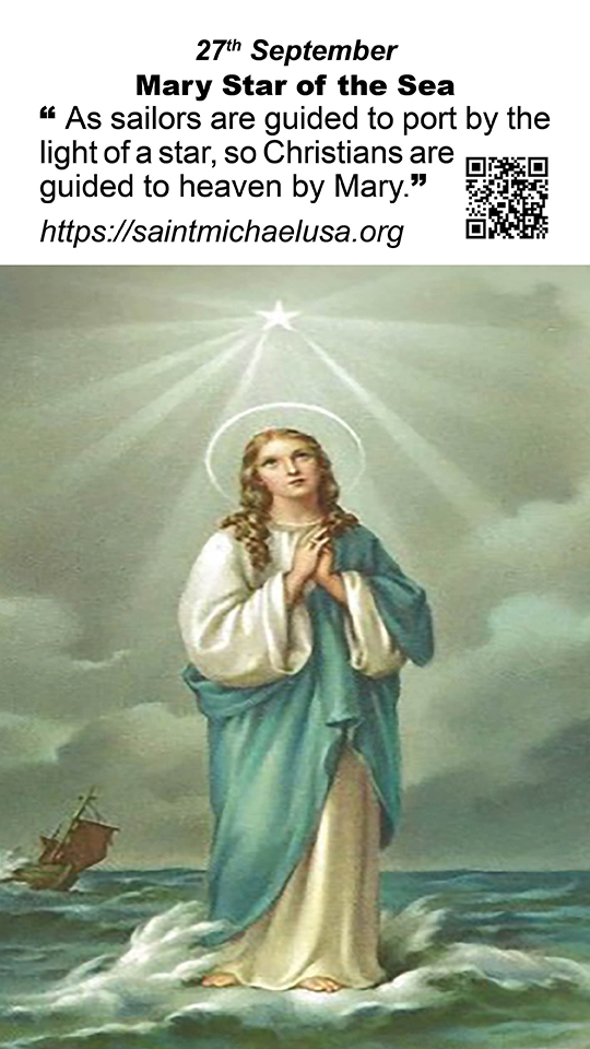 Mary, Star of the Sea -27th September - Saint Michael Center