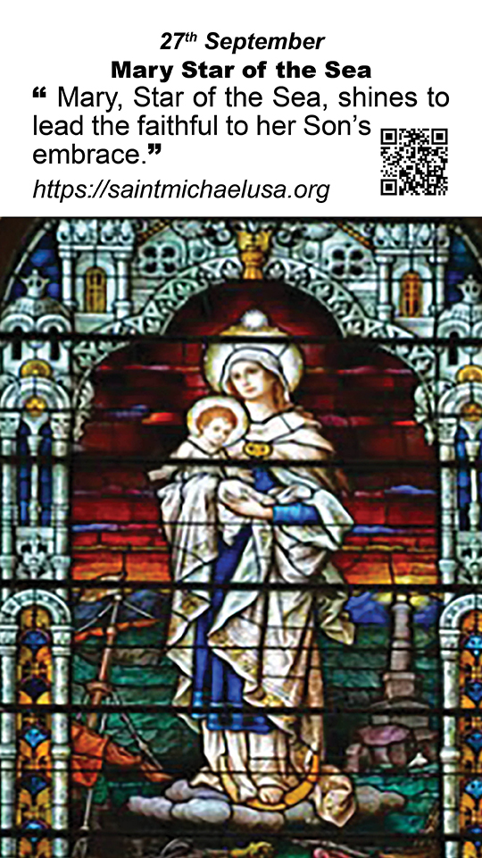 Mary, Star of the Sea -27th September - Saint Michael Center