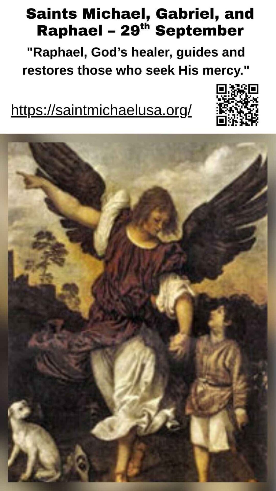 St. Michael, St. Gabriel and St. Raphael -29th September - Saint ...