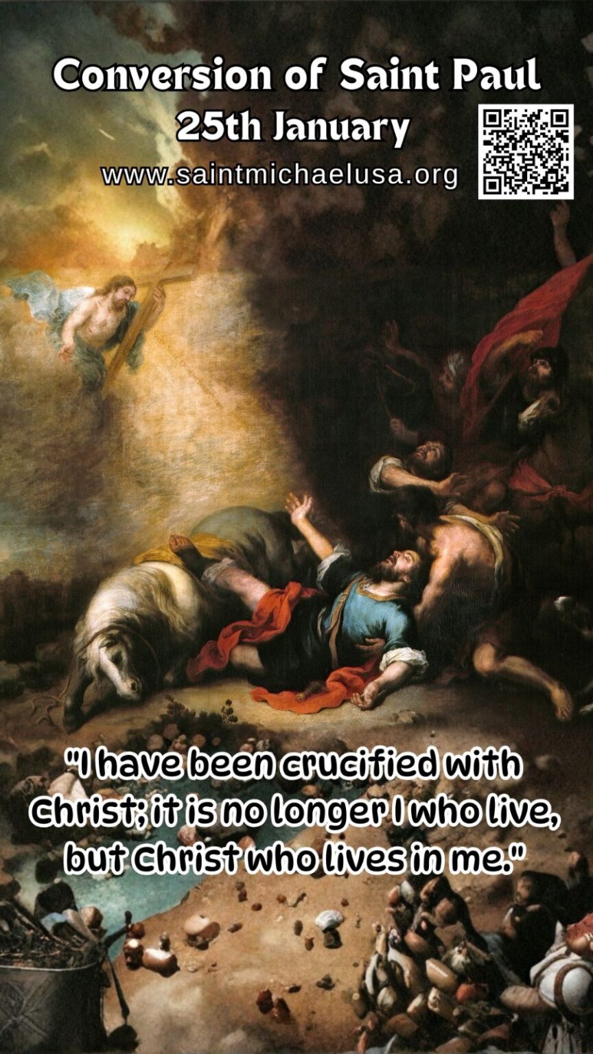 Conversion of Saint Paul -25th January - Saint Michael Center